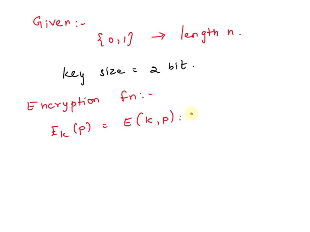 Solved The Key Size Of An Arbitrary Reversible Substitution Cipher