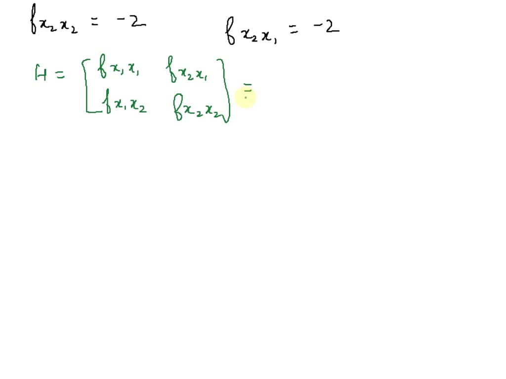Solved Find The Gradient And Hessian Of Each Of The Following Functions And Use The Hessians To 1504