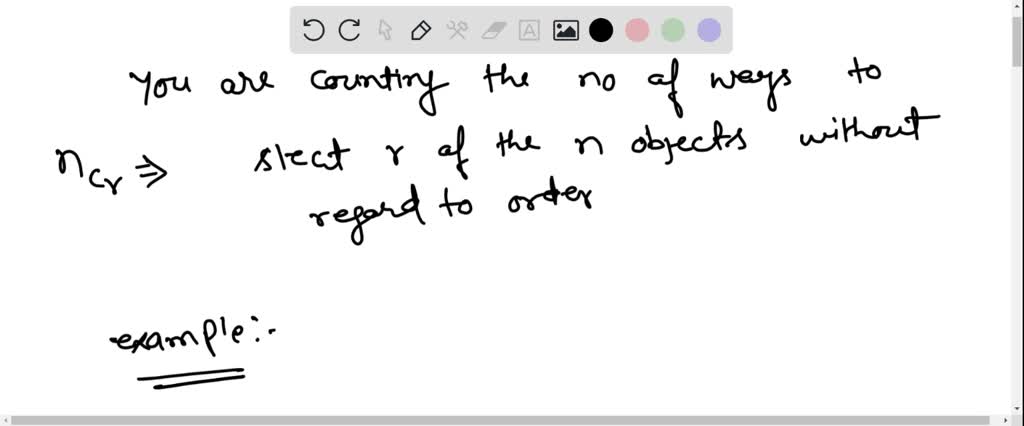 Solved When You Calculate The Number Of Combinations Of R Objects Taken From A Group Of N