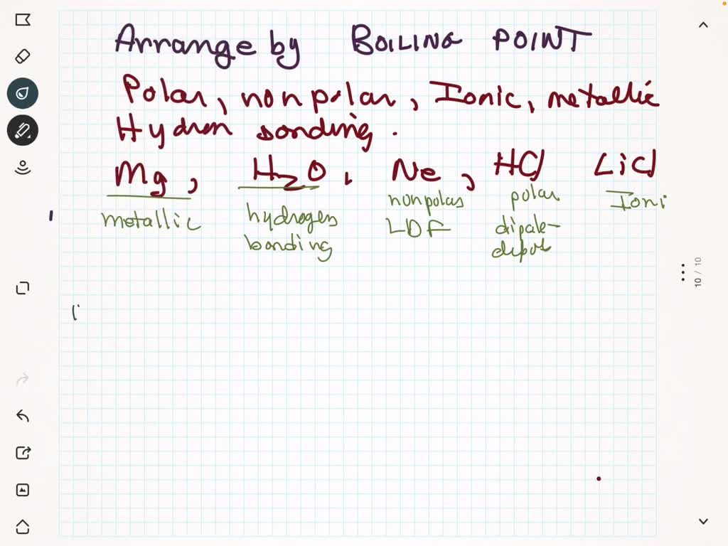SOLVED: Texts: 68 pts Arrange the following compounds in order of increasing boiling point ...