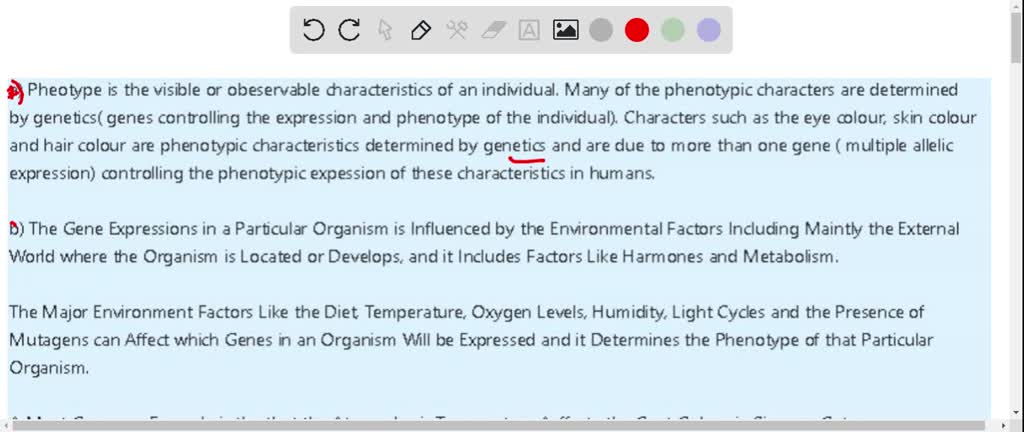 SOLVED: 7. Find three examples of human phenotypes determined strictly ...