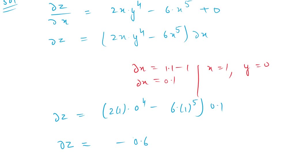 SOLVED: 2 Use the small increments formula to estimate the change in 2 ...