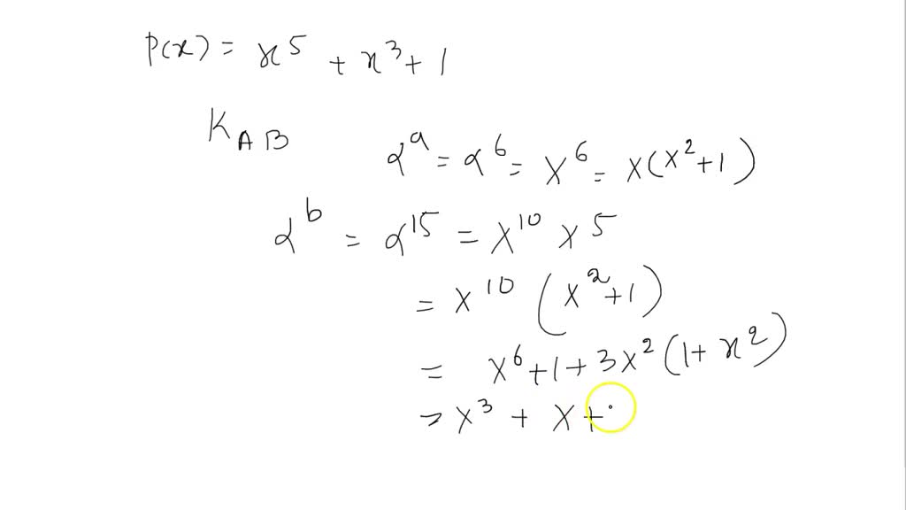 SOLVED: Table I: Three Representations for the Elements of the Galois ...