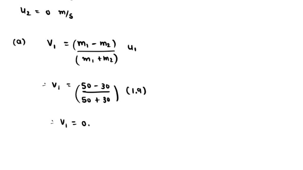SOLVED: A 50 g marble moving at 1.9 m/s strikes a 30 g marble at rest ...