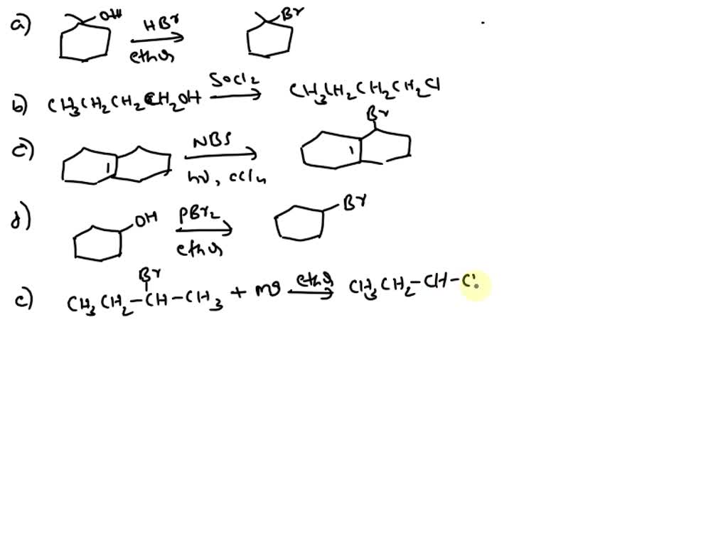 0-26 Predict the product(s) of the following reactions: SOCl2 (a) H3C ...