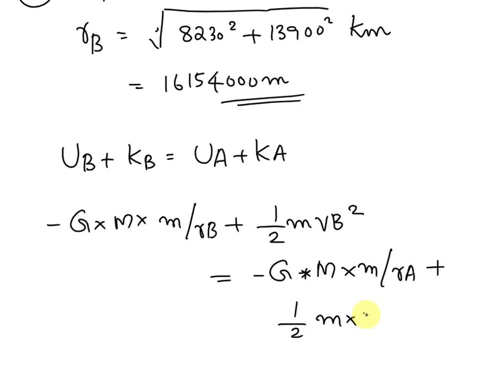 SOLVED: A satellite is in an elliptic orbit around the Earth. Its speed ...