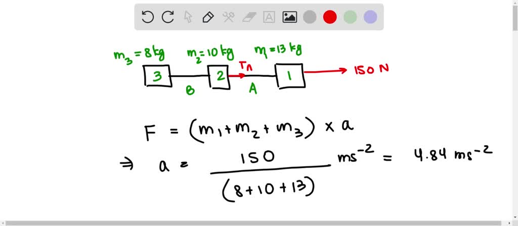 Practice: Determine the net force acting on each of the following objects. In each case, assume ...
