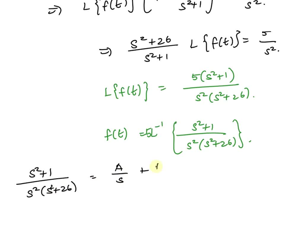 SOLVED: Use the Laplace transform to solve the given equation. (Enter your answers as a comma ...