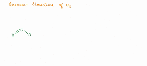 Then draw two resonance structures for ozone, O3. The...