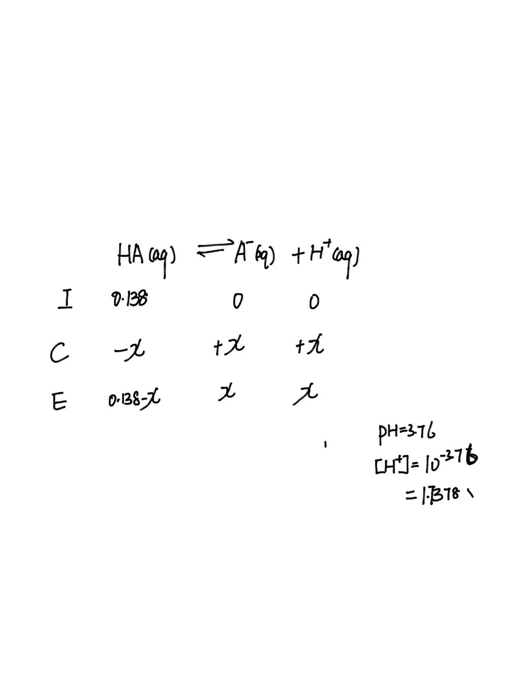 SOLVED A Weak Acid HP Has A Ka Of 5 47 X 10 6 Calculate The solved-a-weak-acid-hp-has-a-ka-of-5-47-x-10-6-calculate-the