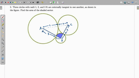 SOLVED: An arbelos is the region bordered by three mutually tangent ...