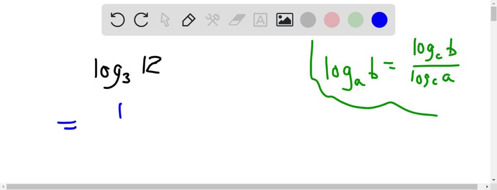 SOLVED: How is log3 12 written in terms of natural logarithms using the ...