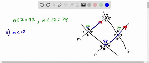 Open with Find the measures of the following angles given...