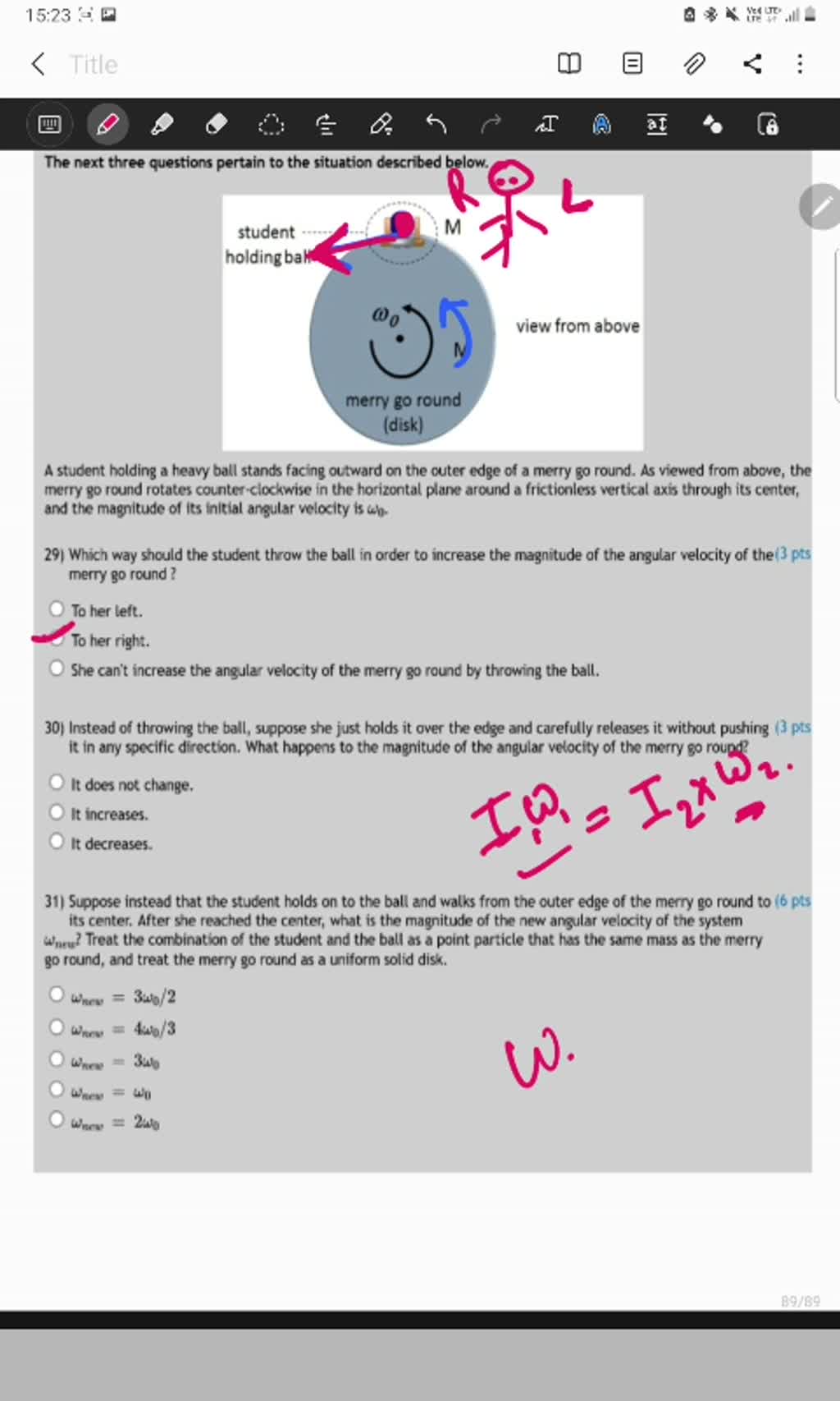SOLVED: The figure shows multiple solid disks with uniform mass distribution that are spinning ...
