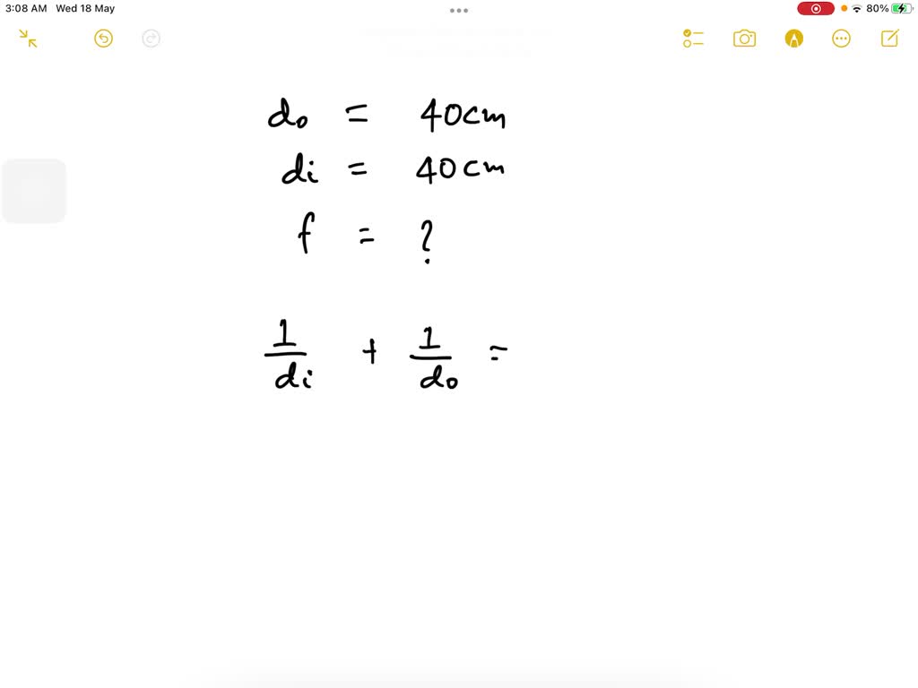 SOLVED: a concave mirror produces an image of a long vertical pin placed 40 cm from the mirror ...