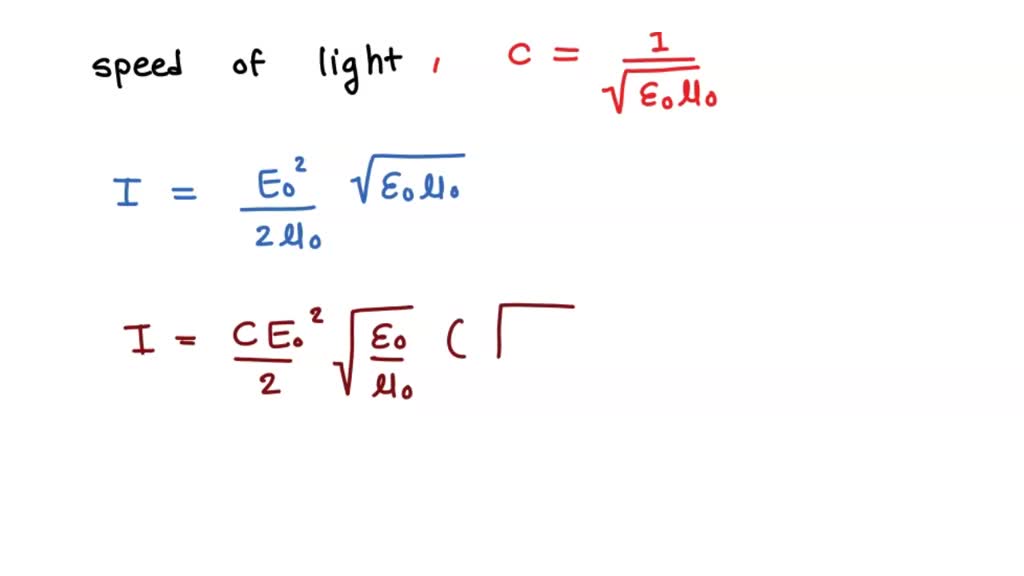 SOLVED: Find the relation between the intensity and the corresponding ...