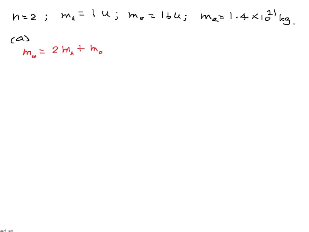 SOLVED: Question 16 One molecule of water (H20) contains two atoms of ...