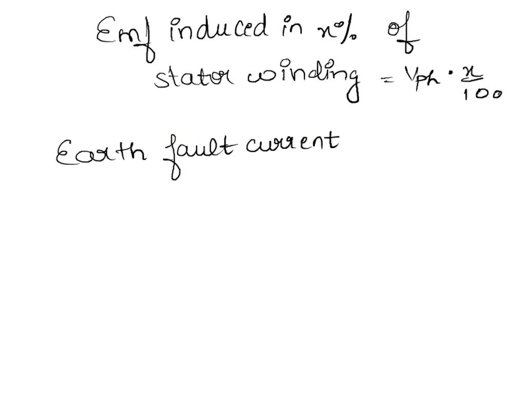 SOLVED: A 3-phase, 20 MVA, 11 kV star-connected alternator is protected ...