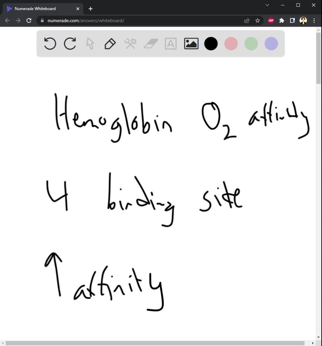 SOLVED: Hemoglobin's affinity for oxygen is how much oxygen is actually ...