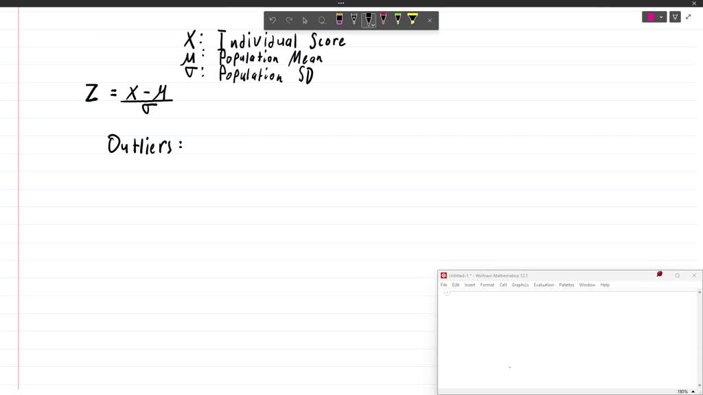 SOLVED: Using an example, explain how you would calculate the z-scores ...