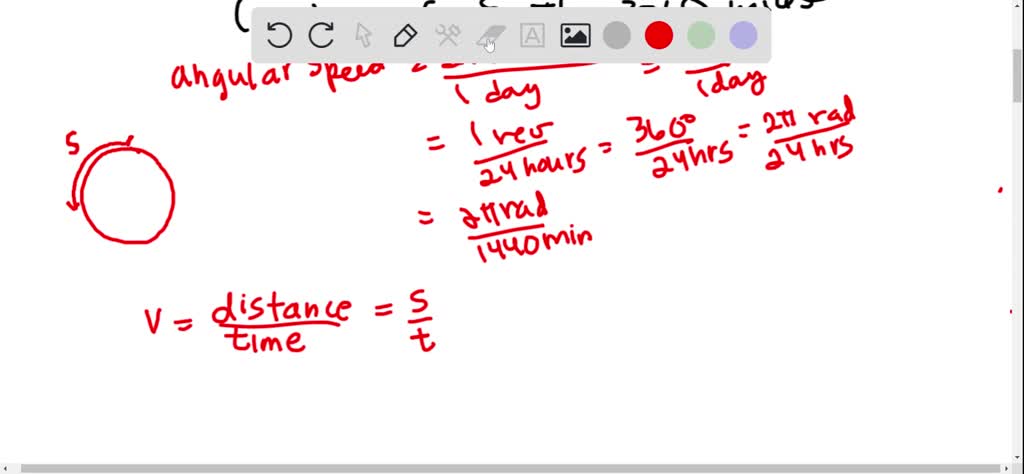 SOLVED: A person is standing on the equator of Earth (radius 3960 miles. What are his linear and ...