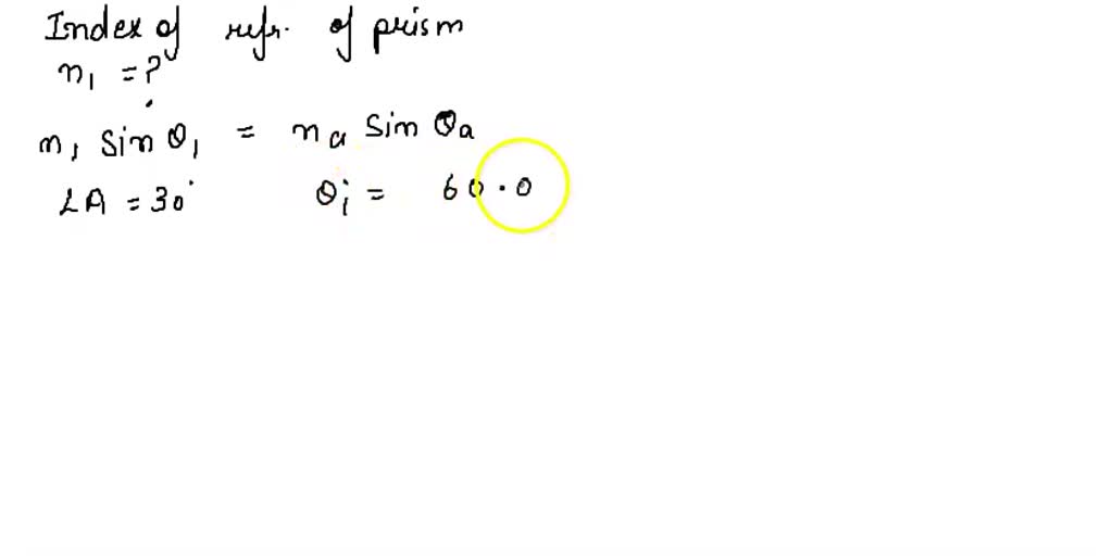 SOLVED: A light ray in air strikes the right-angle prism shown in the ...