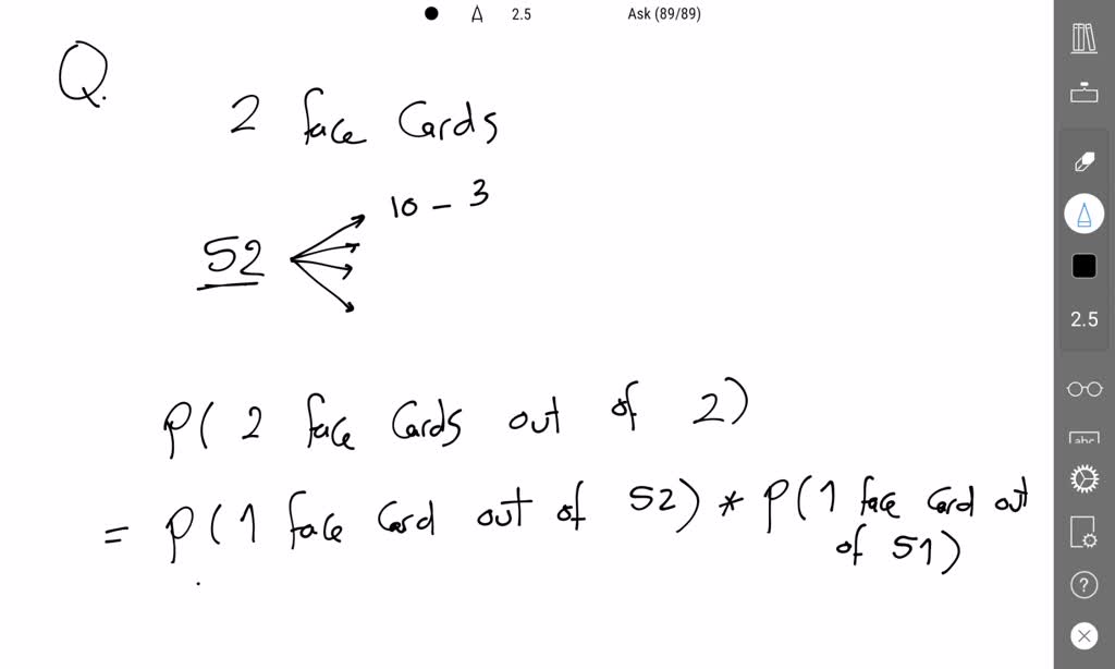 SOLVED: Selecting Cards Find the probability of getting 2 face cards ...
