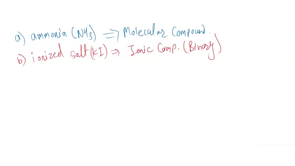SOLVED: 2. Classify each of the following as a binary ionic compound, ternary ionic compound ...