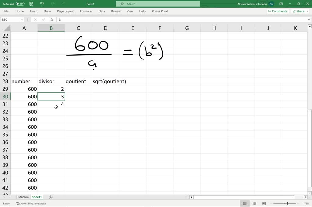 find the smallest number by which 600 must be divided so that the ...