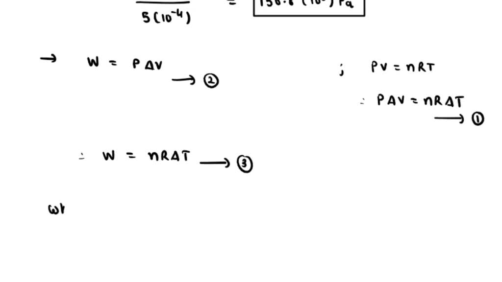 SOLVED: An ideal gas is enclosed in a cylinder with a movable piston on ...