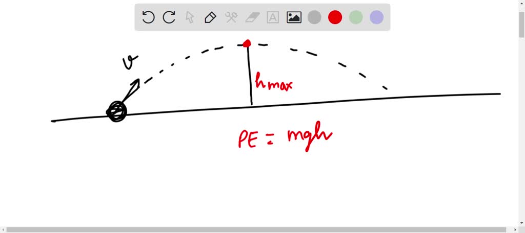 SOLVED: At the highest point of a projectile’s trajectory, the kinetic ...