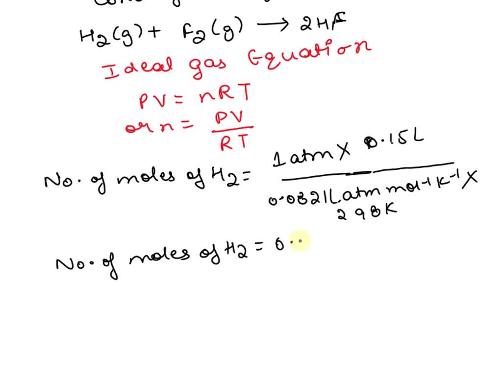 SOLVED: Suppose 150.0 mL of hydrogen gas at STP combines with a stoichiometric amount of ...