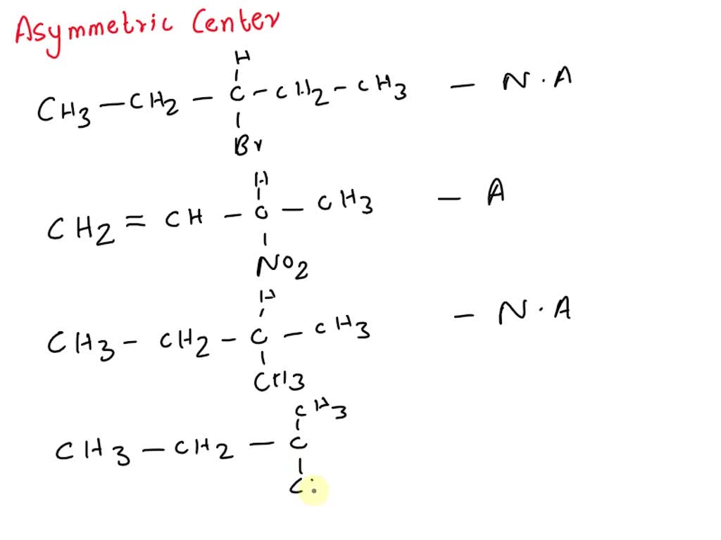 SOLVED: Which of the following compounds have an asymmetric center ...