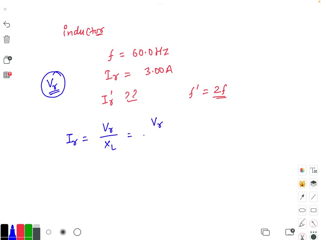 SOLVED: 8) When particular inductor is connected to source of ...