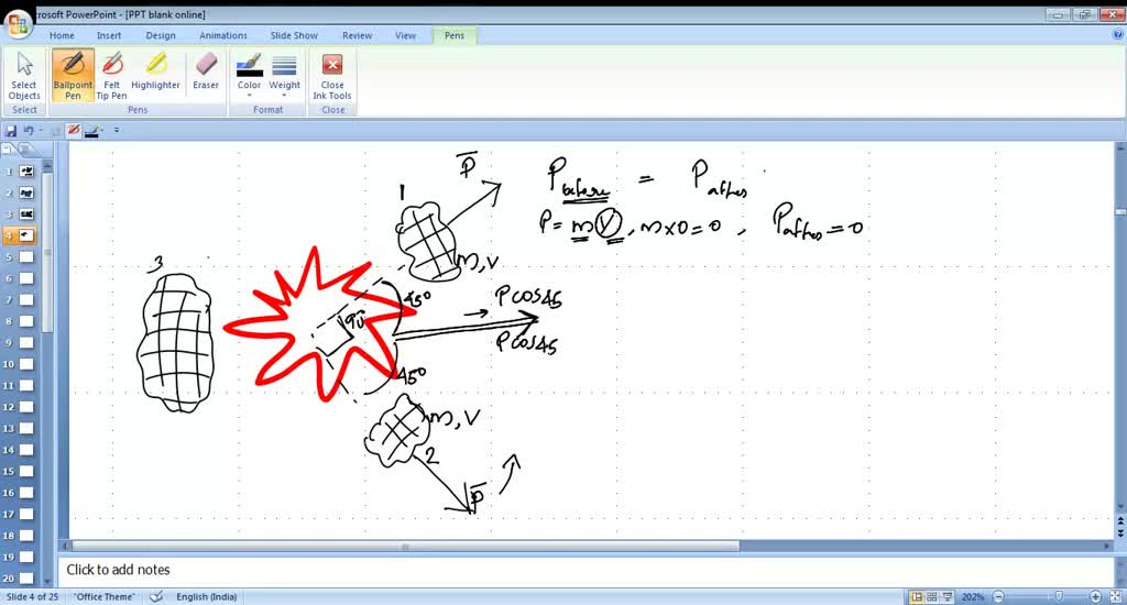 SOLVED: A firecracker explodes into three pieces. Two pieces of equal mass fly off perpendicular ...