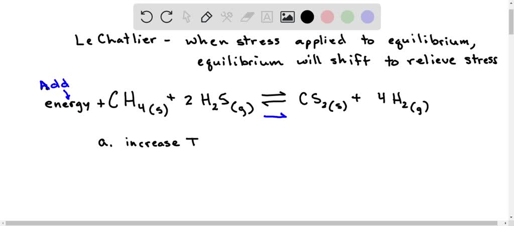 SOLVED: For the reaction: CH4(s) + 2H2S(g) â‡Œ CS2(s) + 4H2(g), it is ...