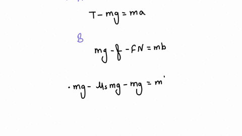 A 200kg object a is connected with a massless string across...