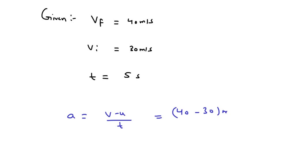 SOLVED: A helicopter’s speed increases from 30 m/s to 40 m/s in 5 ...