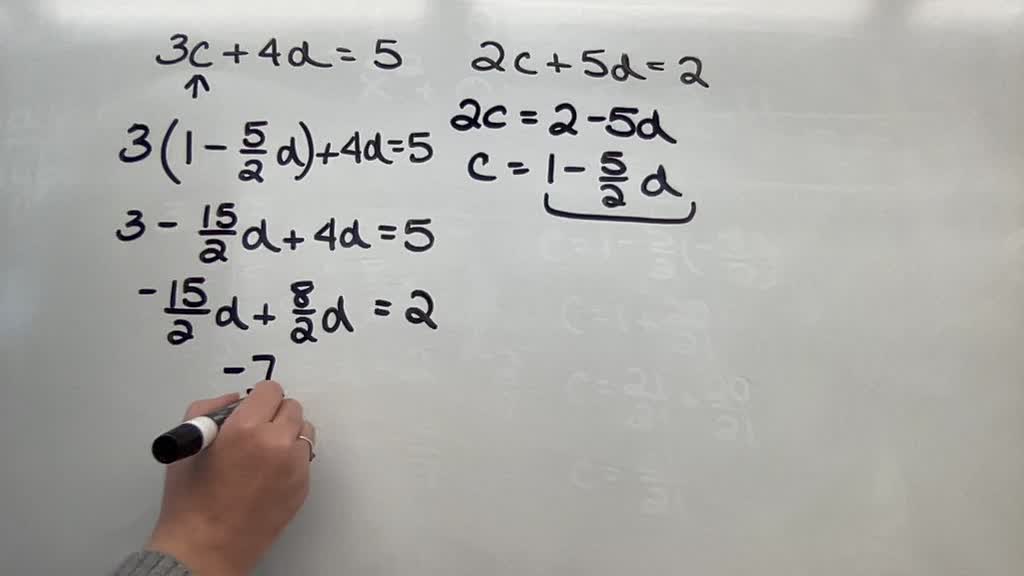 SOLVED In Some Cases Neither Of The Two Equations In The System Will