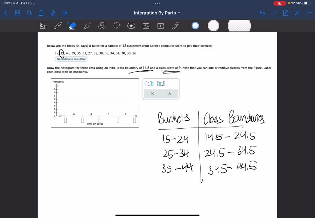 SOLVED: Below are the times (in days) it takes for a sample of 15 ...