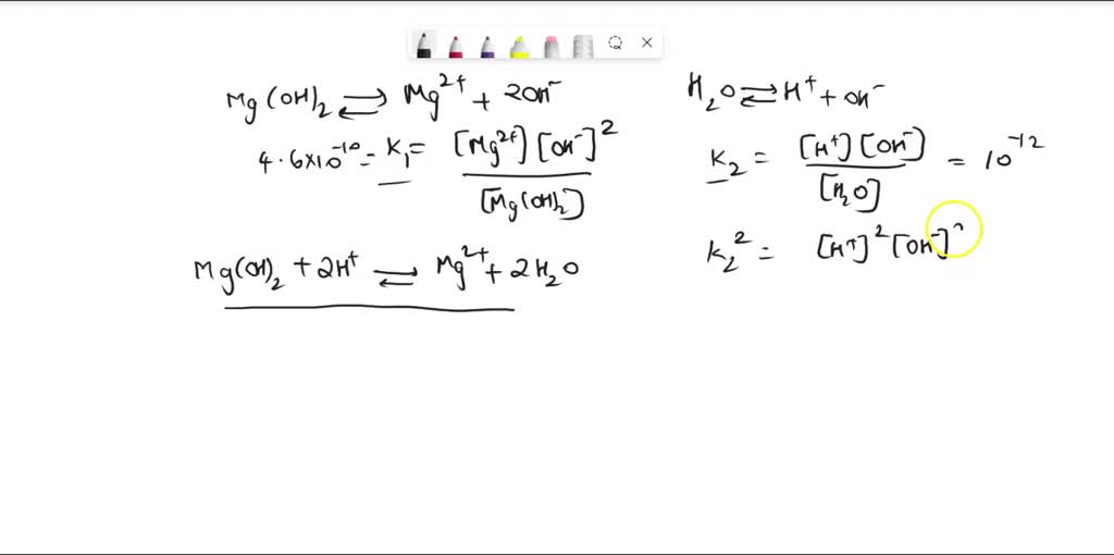 SOLVED: 24. What' s the equilibrium constant of the following reaction ...