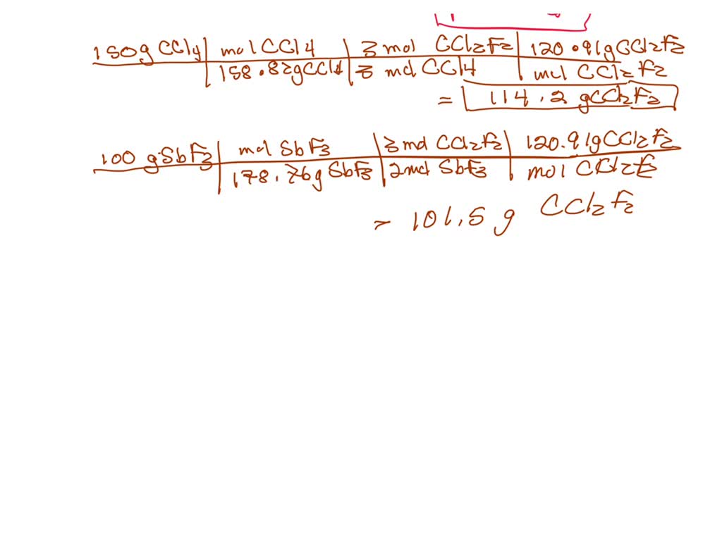 SOLVED: Chlorofluorocarbons, known as Freon, have been shown to gradually damage the ozone layer ...