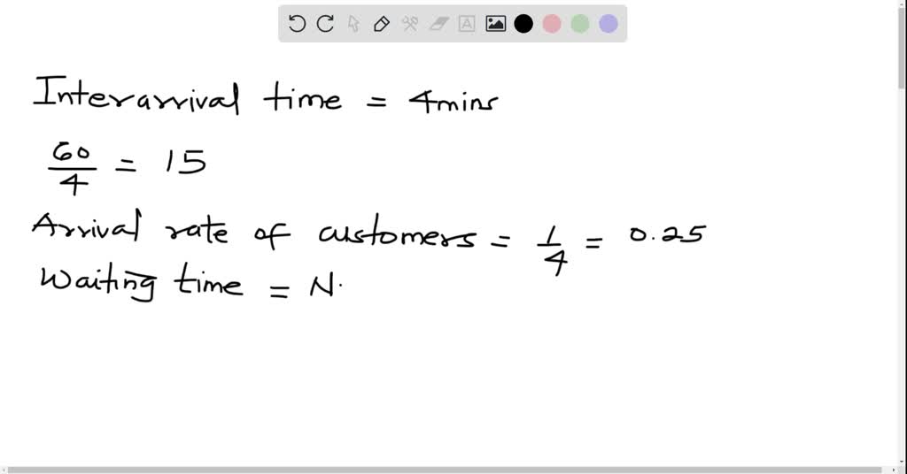SOLVED: Estimate the average waiting time in queues.