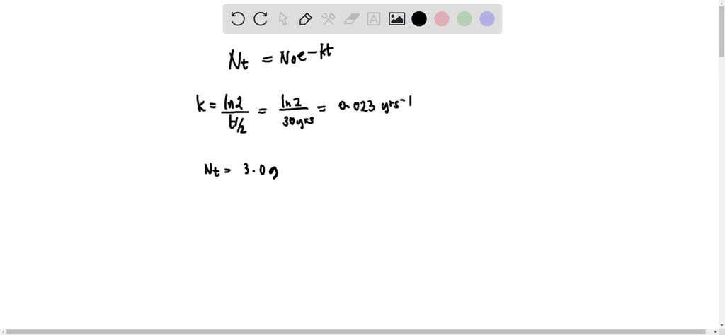 SOLVED: The Cs-131 nuclide has a half-life of 30 years. After 120 years ...