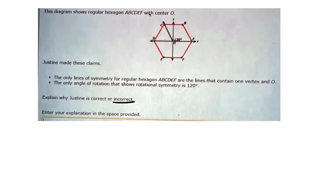 SOLVED: This diagram shows regular hexagon ABCDEF with center 0 ... SOLVED: This diagram shows regular hexagon ABCDEF with center 0 ...