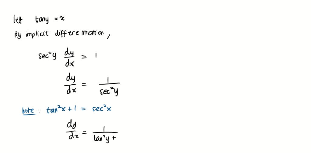 SOLVED: Find $d y / d x$ implicitly and find the largest interval of the form $-a