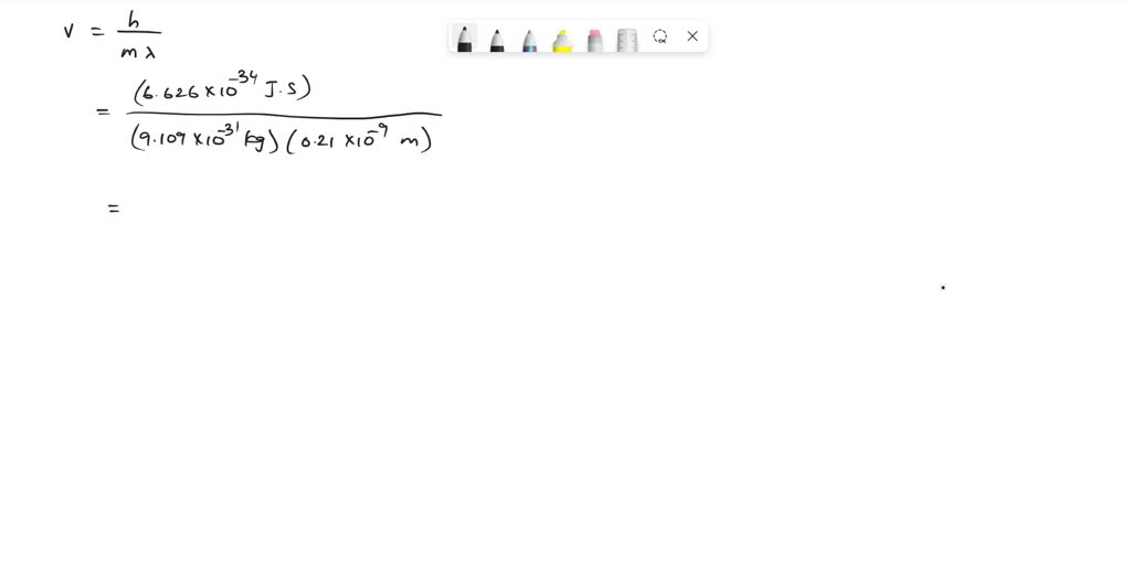 Solved Determine The Kinetic Energy Ke Of An Electron And The