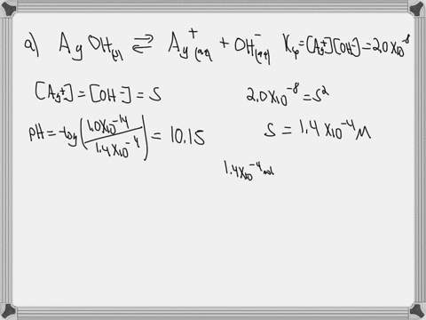 5 calculate the solubility of pboh s ksp 41x 10 in water and...
