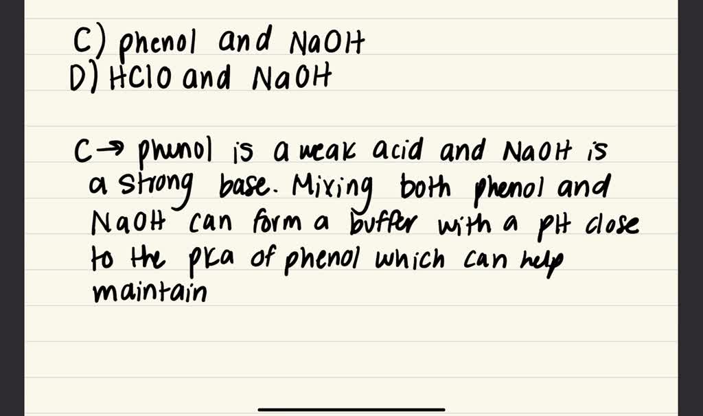 SOLVED: The following compounds are available as 0.10 M aqueous ...