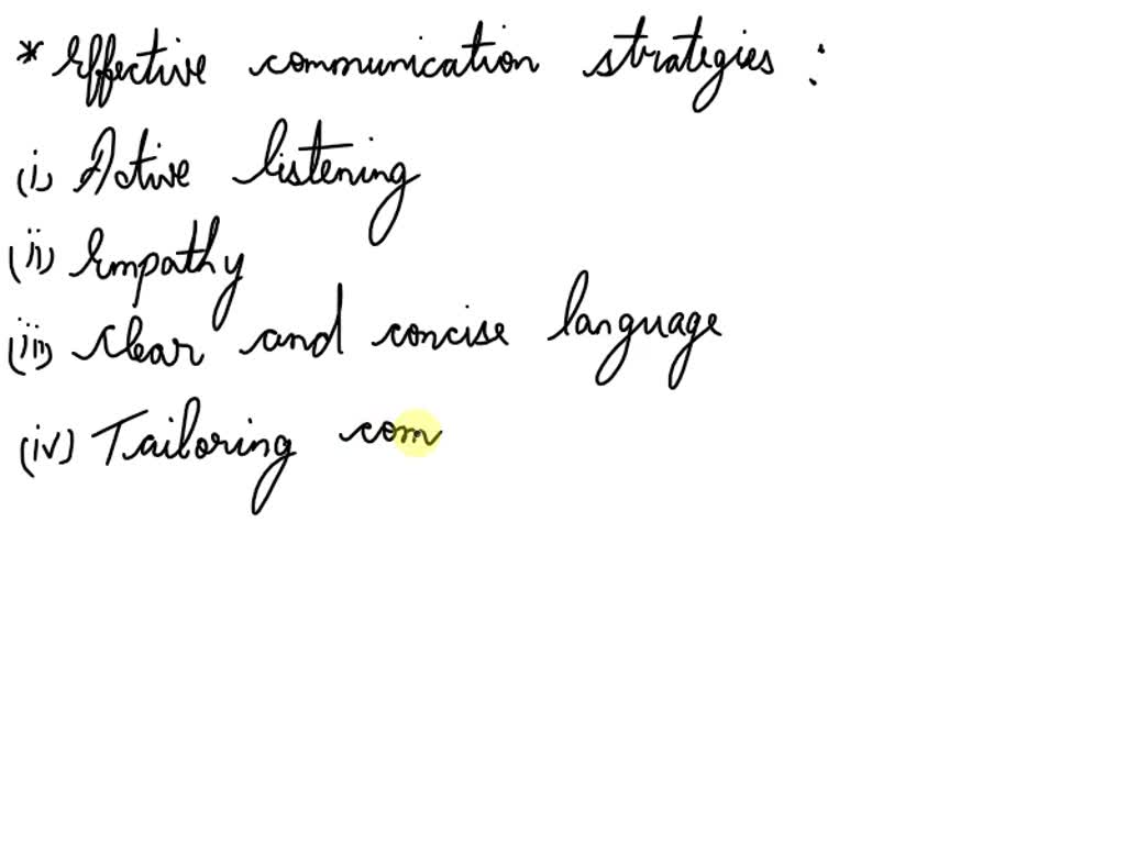 SOLVED: describe effective communication strategies for gathering ... SOLVED: describe effective communication strategies for gathering ...